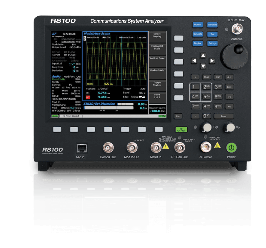 Test Equipment :: Analyzers :: R8100 With Extended Generate Outut Range